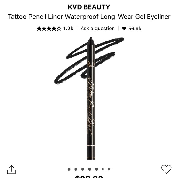 Kat Von D | Makeup | Kvd Beauty Tattoo Pencil Liner Waterproof Longwear ...